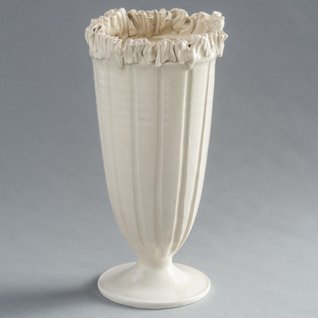 -SOLD- Narrow Ruffle Vase